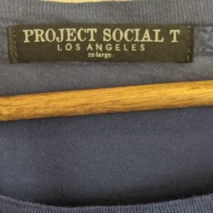 Project Social T | Shirts | Project Social T Blue Unisex Graphic Tee ...